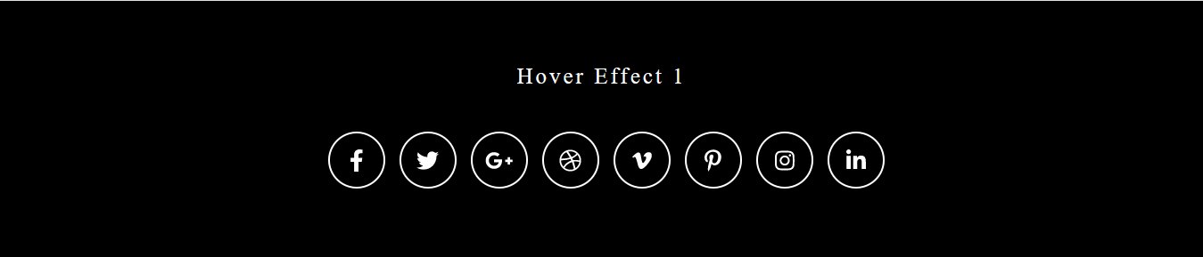 Social Media Button Hover Effect by romincomputer | CodeCanyon